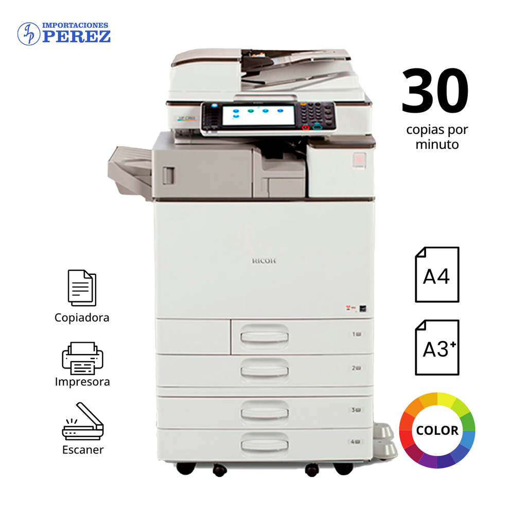 Fotocopiadora Ricoh MP C3003 | Importaciones Perez